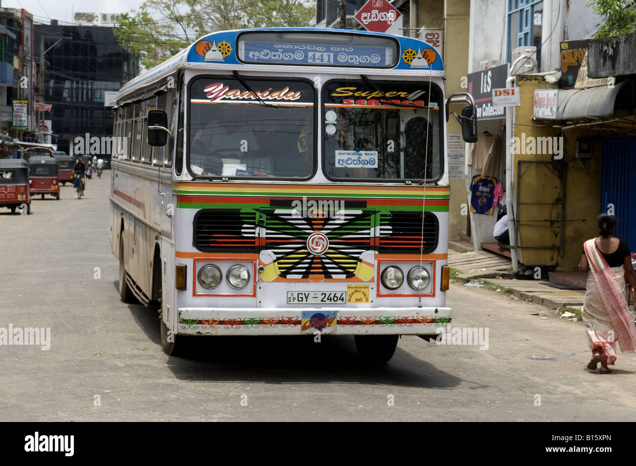 Local Sri Lankan bus in Aluthgama Stock Photo, Royalty Free Image ...