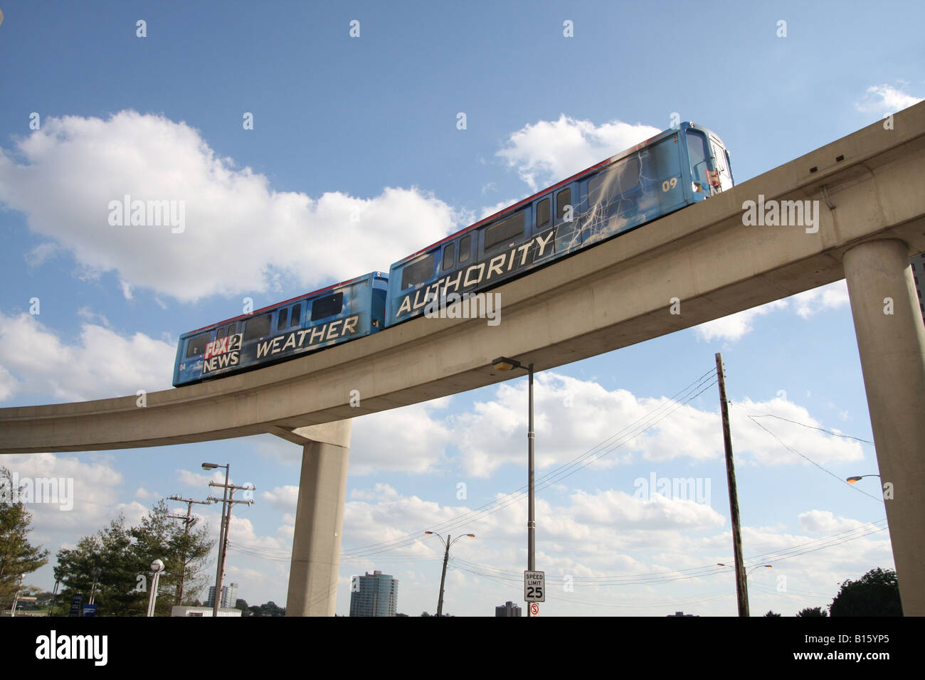 The Detroit People Mover Stock Photo - Alamy