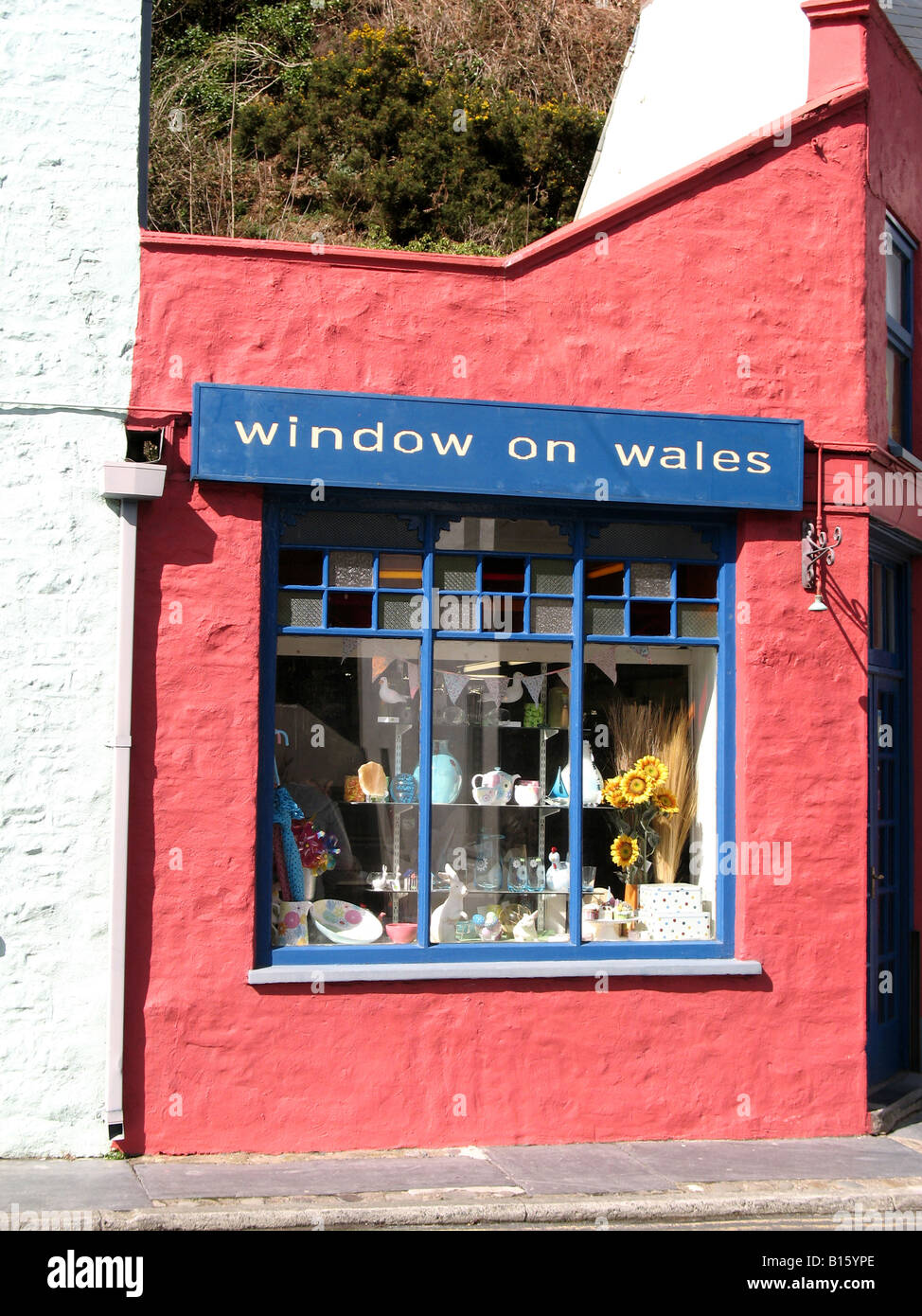 Window on Wales Shopfront Solva Stock Photo - Alamy