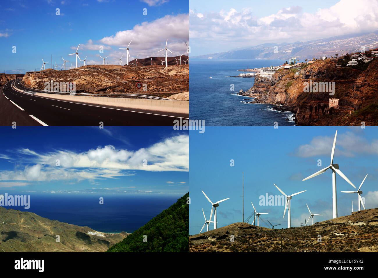 Canary Islands, Spain, landscapes photo collage №4 Stock Photo - Alamy