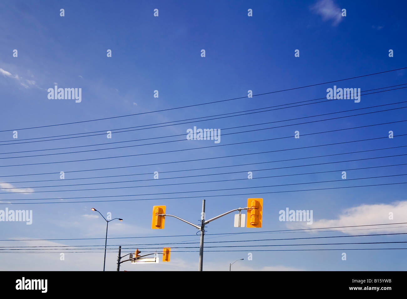 electric wires & traffic light Stock Photo - Alamy