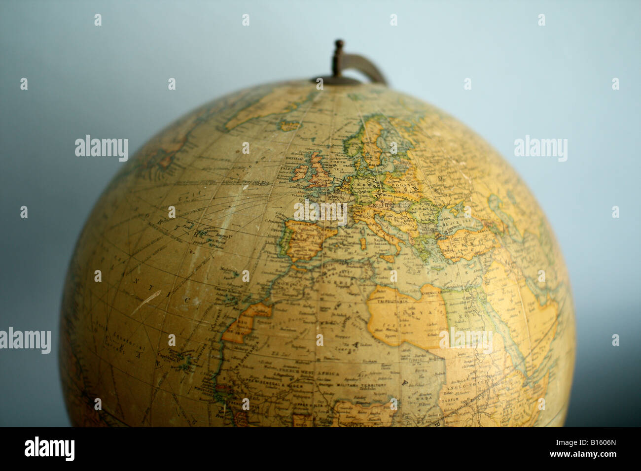 A beautiful old globe from 1923, with Britain and Europe showing most ...