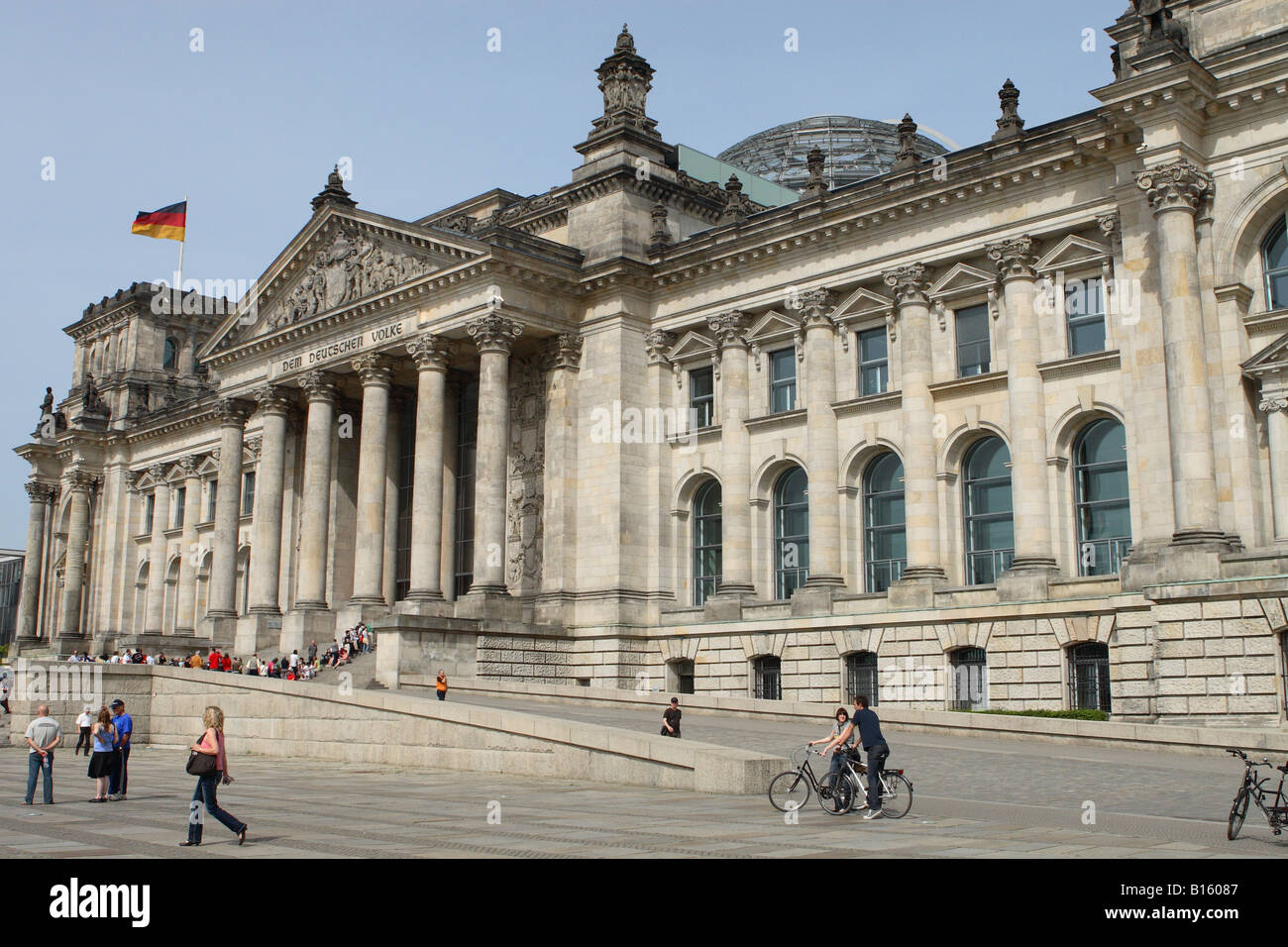 Berlin Germany the Reichstag building home to the German parliament the ...