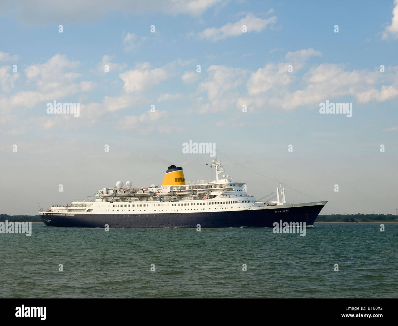 Cruise ship Saga Rose leaving Southampton UK Stock Photo - Alamy