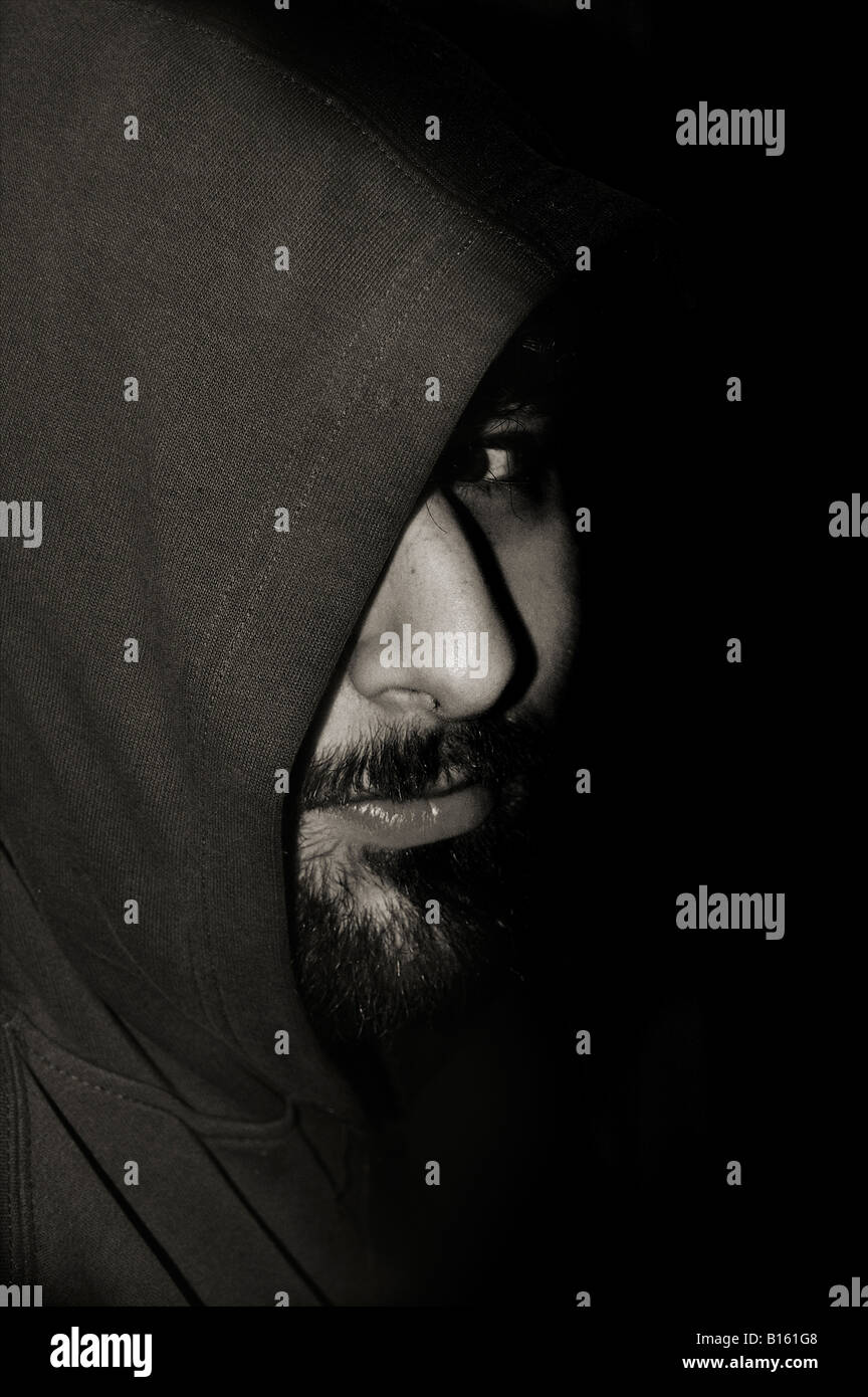 Street Face on a black background Stock Photo - Alamy