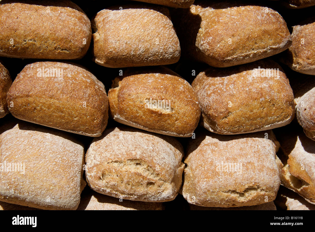 Stacks of Bread Stock Photo - Alamy