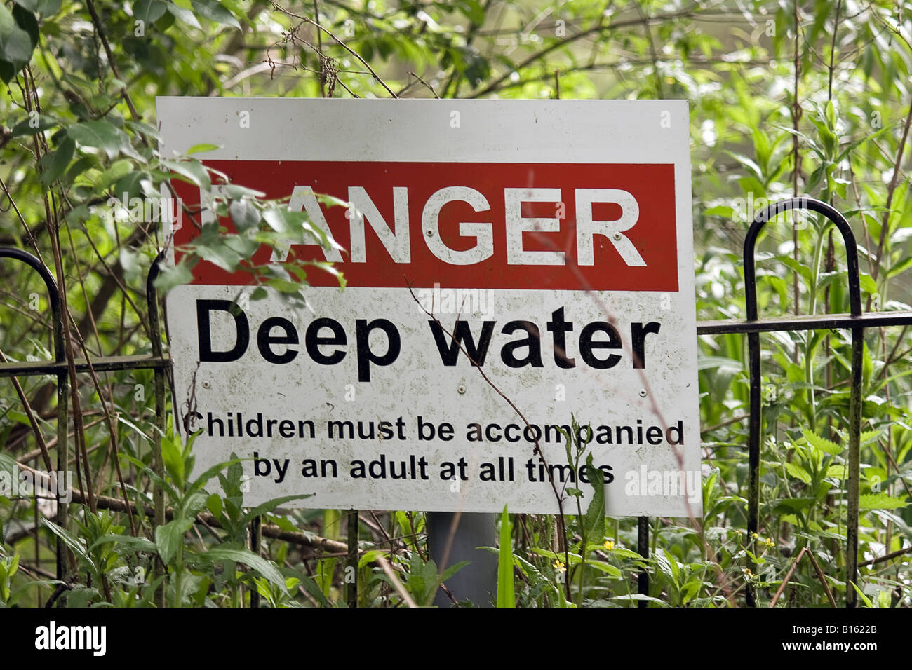 Warning deep river hi-res stock photography and images - Alamy