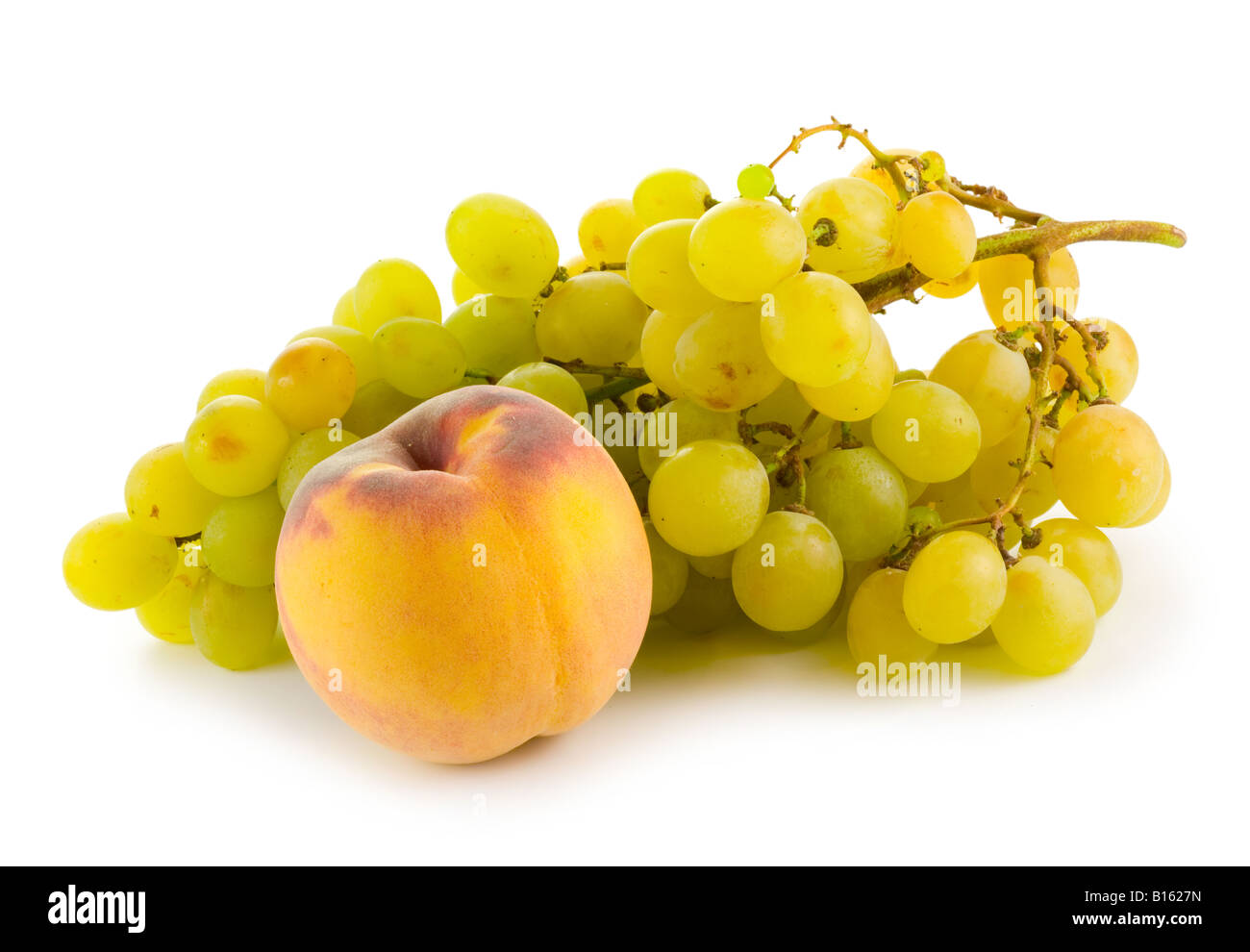 still life from tropical fruits on white background Stock Photo - Alamy