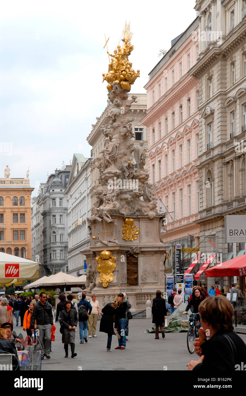 Austria Vienna Wien The Graben , Baroque monument to commemorate the ...