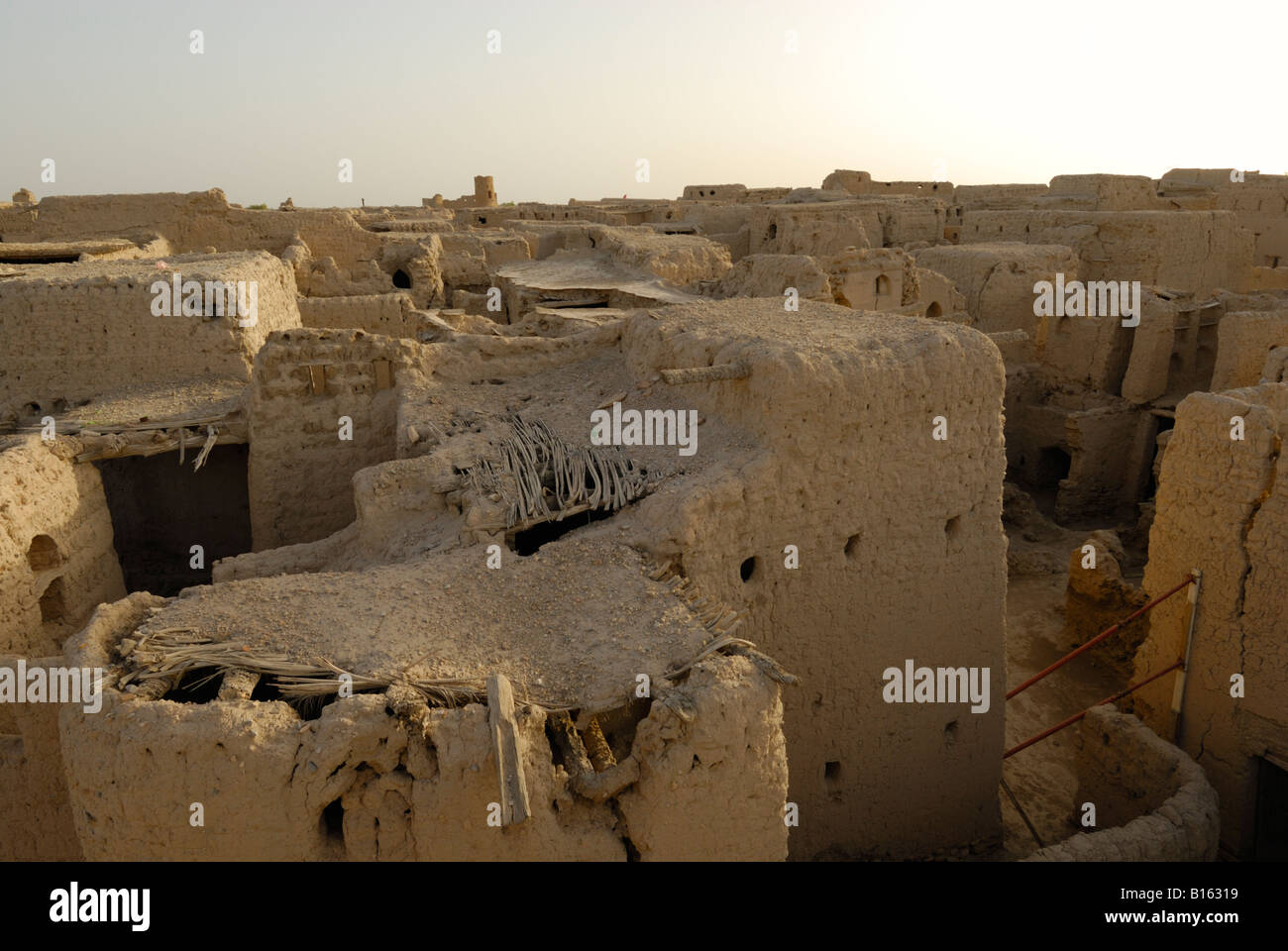 The ruined town of Manah, near Nizwa in the Sultanate of Oman Stock ...