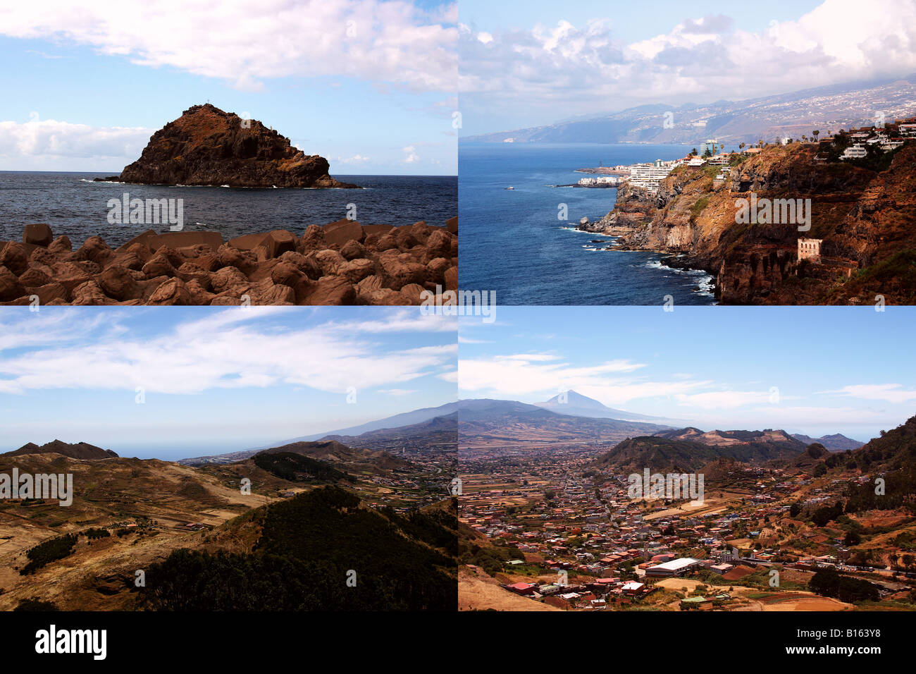 Canary Islands, Spain, landscapes photo collage №2 Stock Photo - Alamy