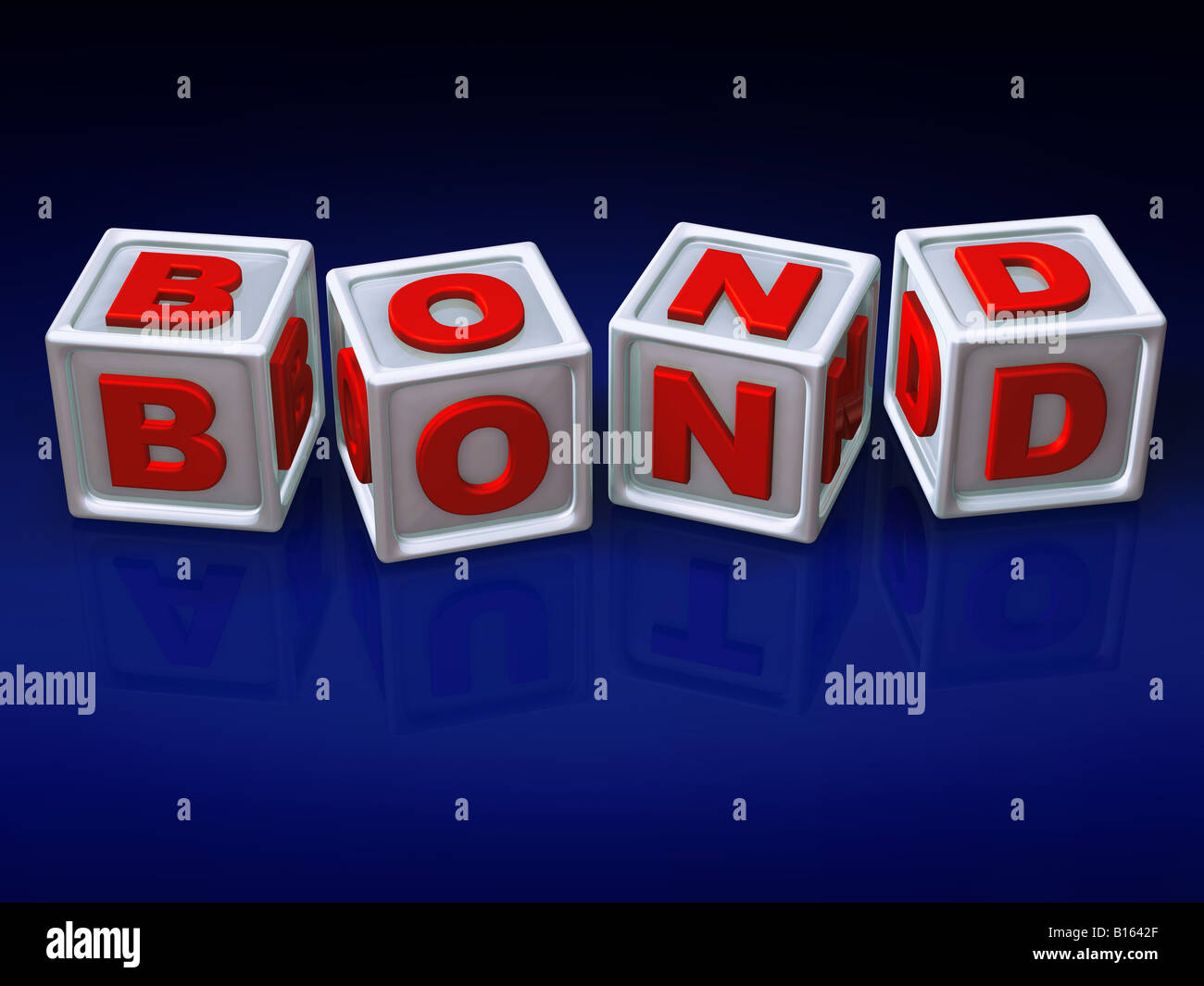 Block letters 3d concept illustration Stock Photo - Alamy