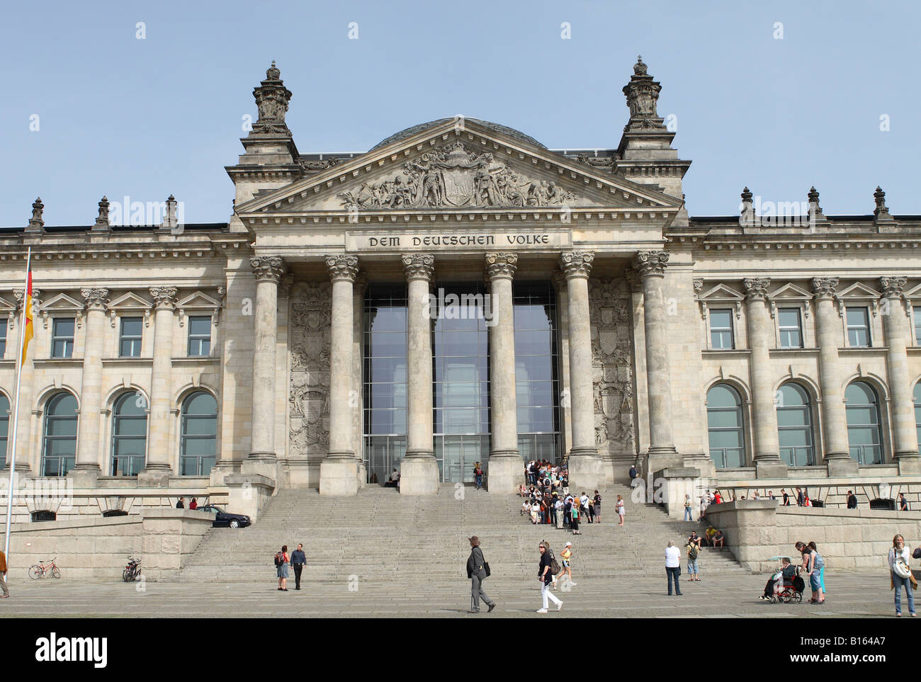 Berlin Germany the Reichstag building home to the German parliament the ...