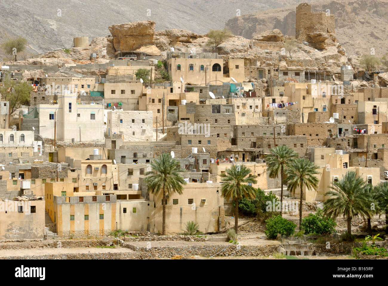 The village of Balad Sayt in the Hajar mountains of the Sultanate of ...