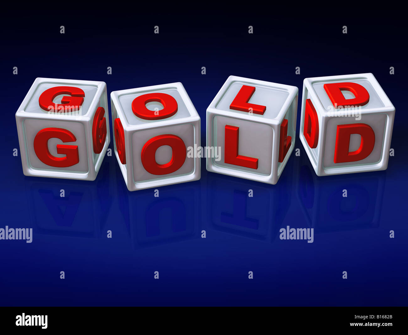 Block letters 3d concept illustration Stock Photo - Alamy