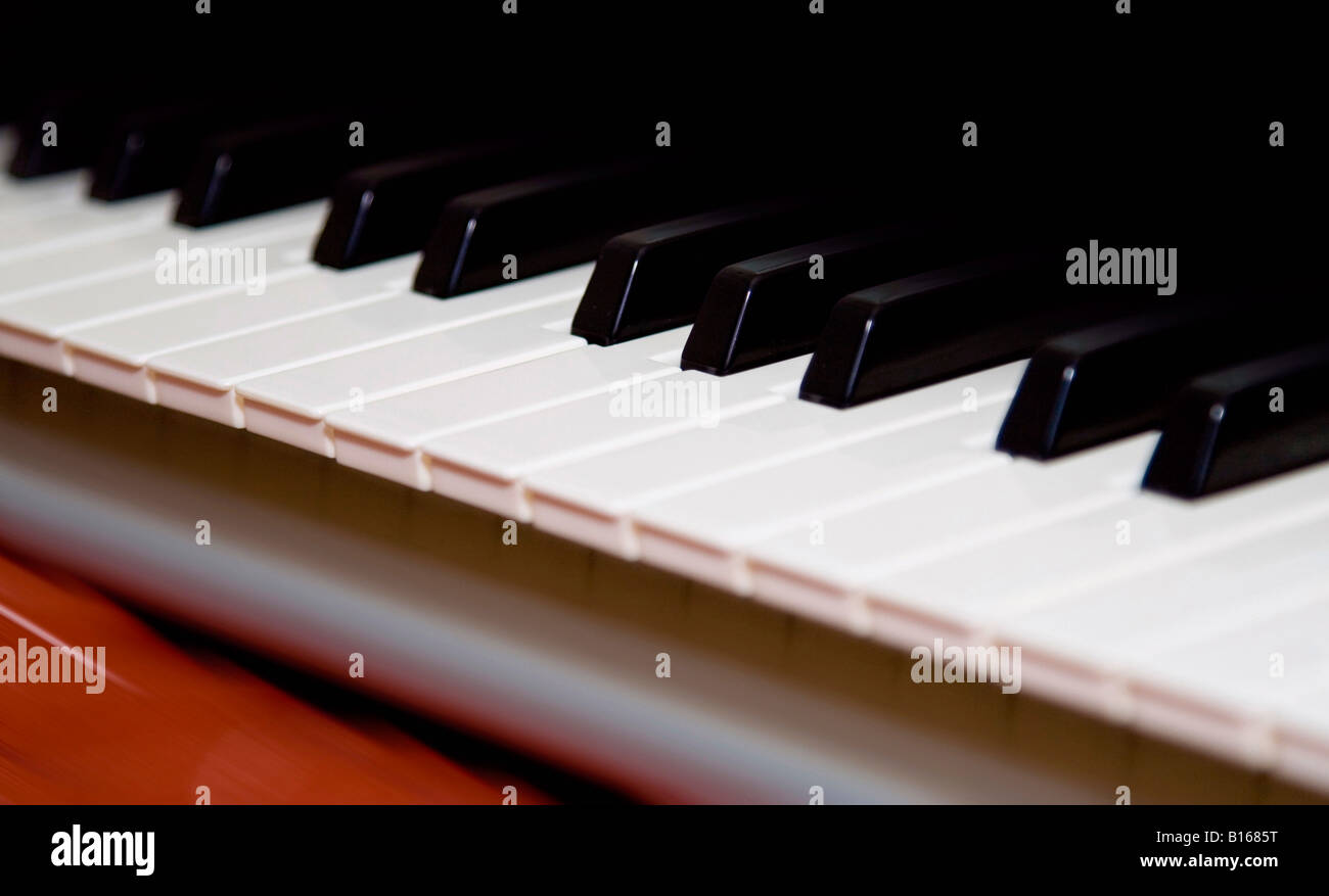 Piano keyboard clsoe up Stock Photo - Alamy