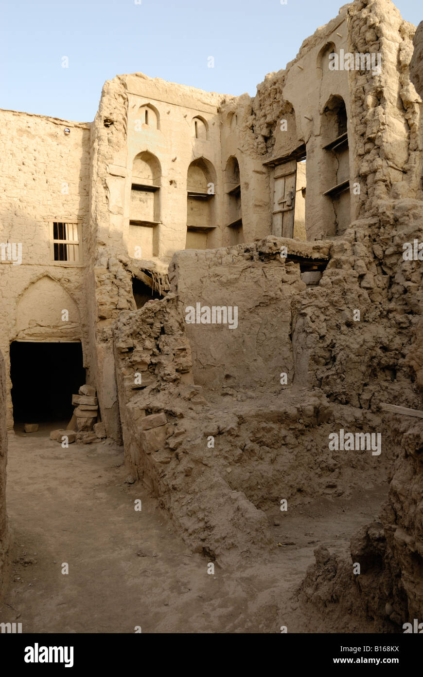 The ruined town of Manah, near Nizwa in the Sultanate of Oman Stock ...