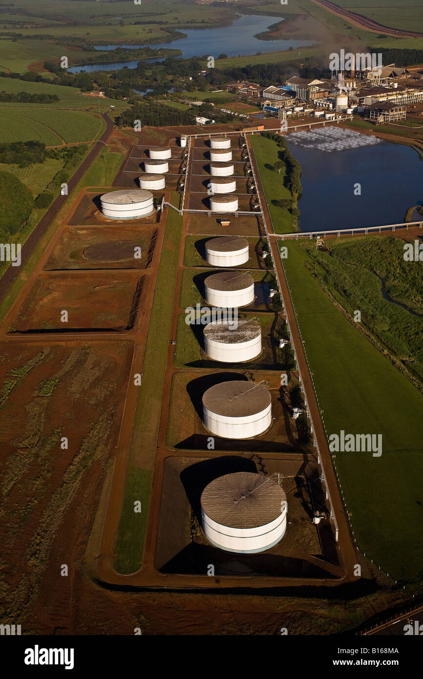 Sao Martinho ethanol and sugar plant Pradopolis city in Ribeirao Preto ...