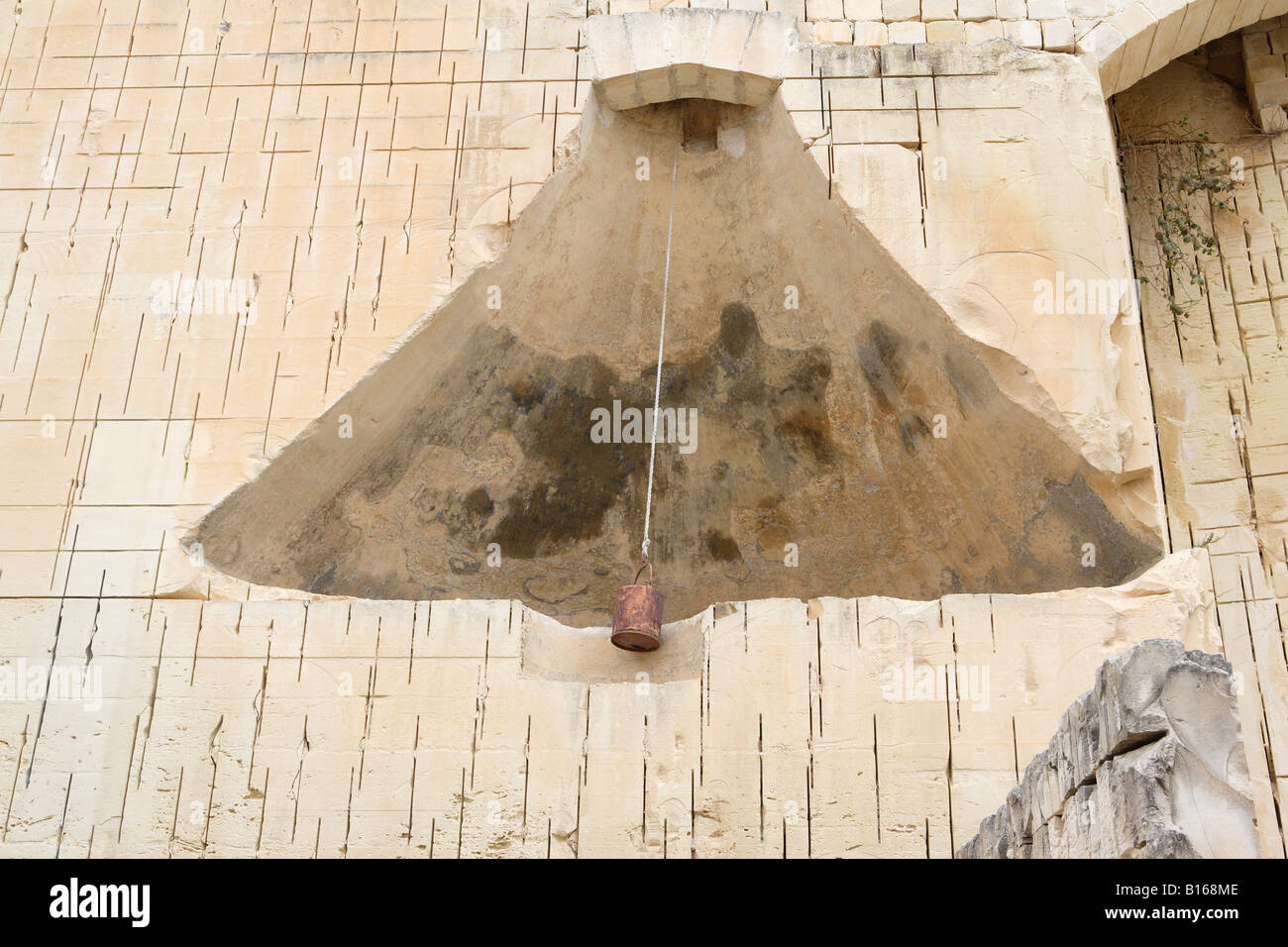 Face of limestone quarry, Limestone Heritage, Malta Stock Photo - Alamy