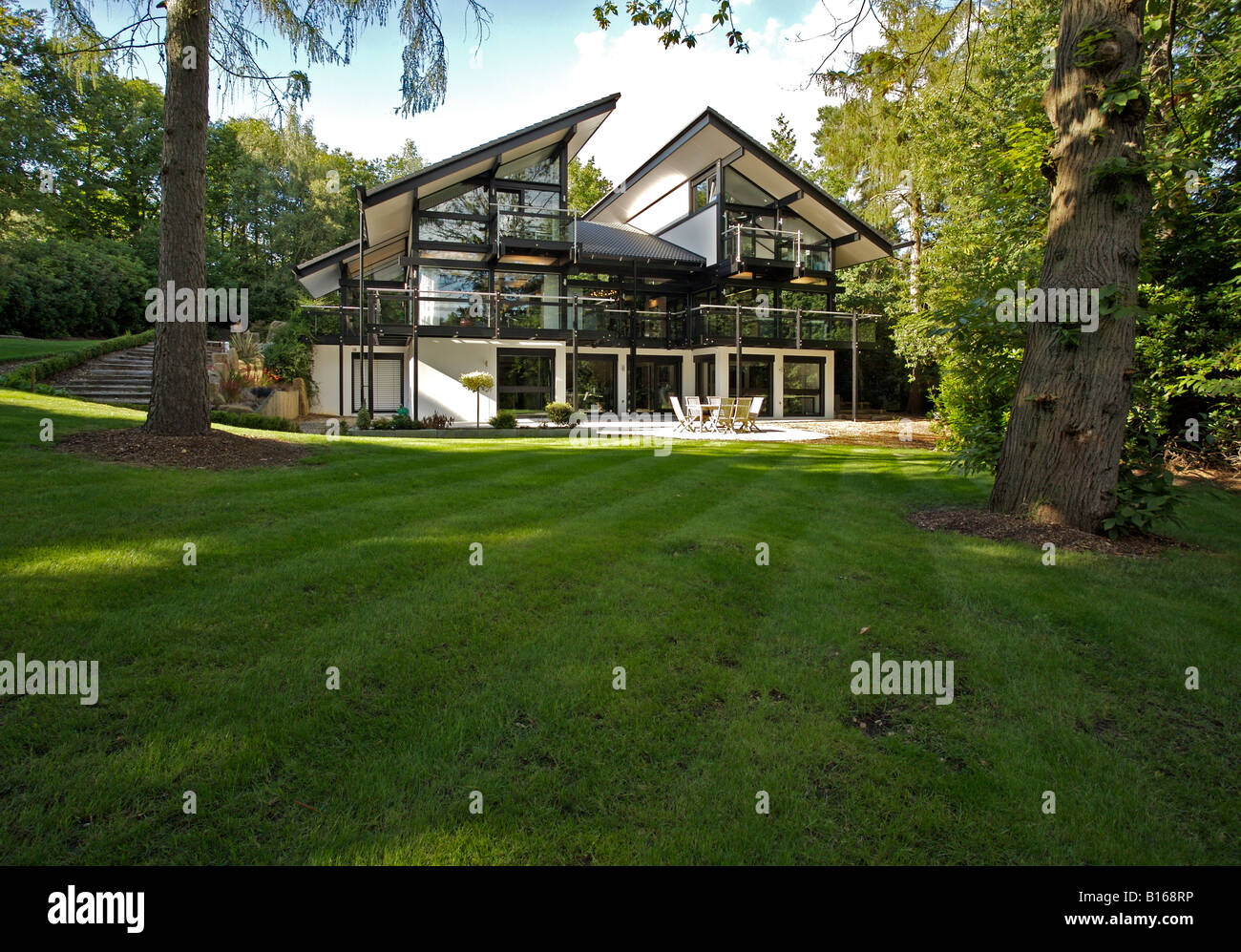 A Huf House (german: Huf Haus) show house, at Cobham, Surrey; the HQ of ...