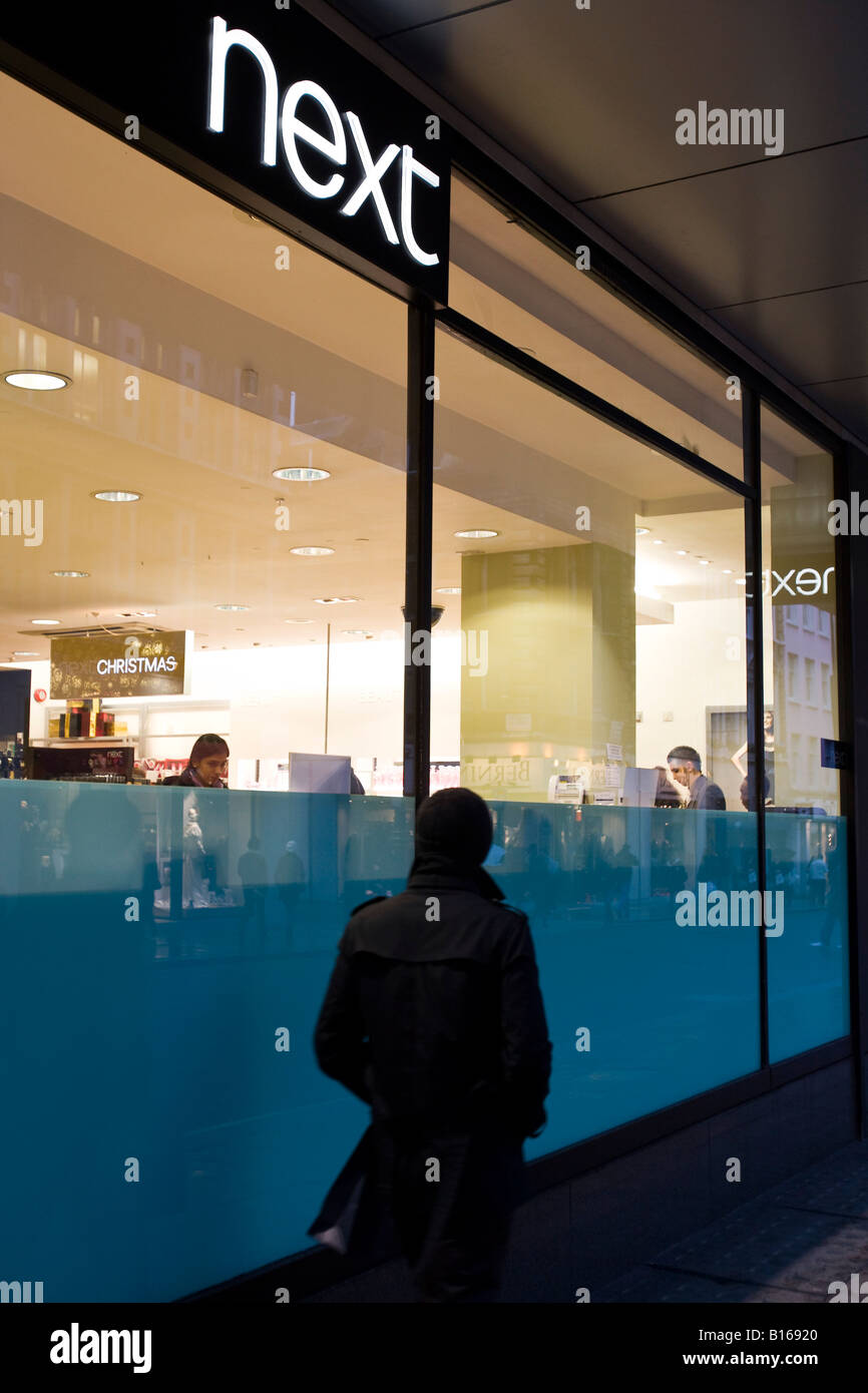 Next clothes shop on Oxford Street in London Stock Photo - Alamy