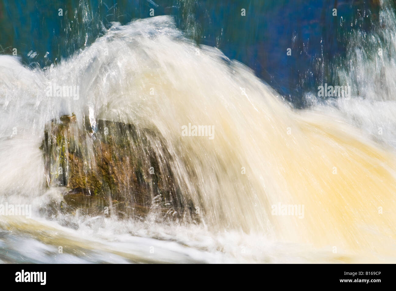 The weir at Paper Mill Lock, near Little Baddow, Essex, England UK ...