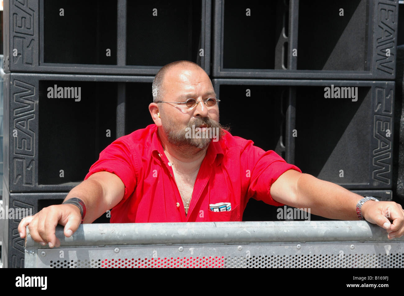security guard on duty Stock Photo - Alamy