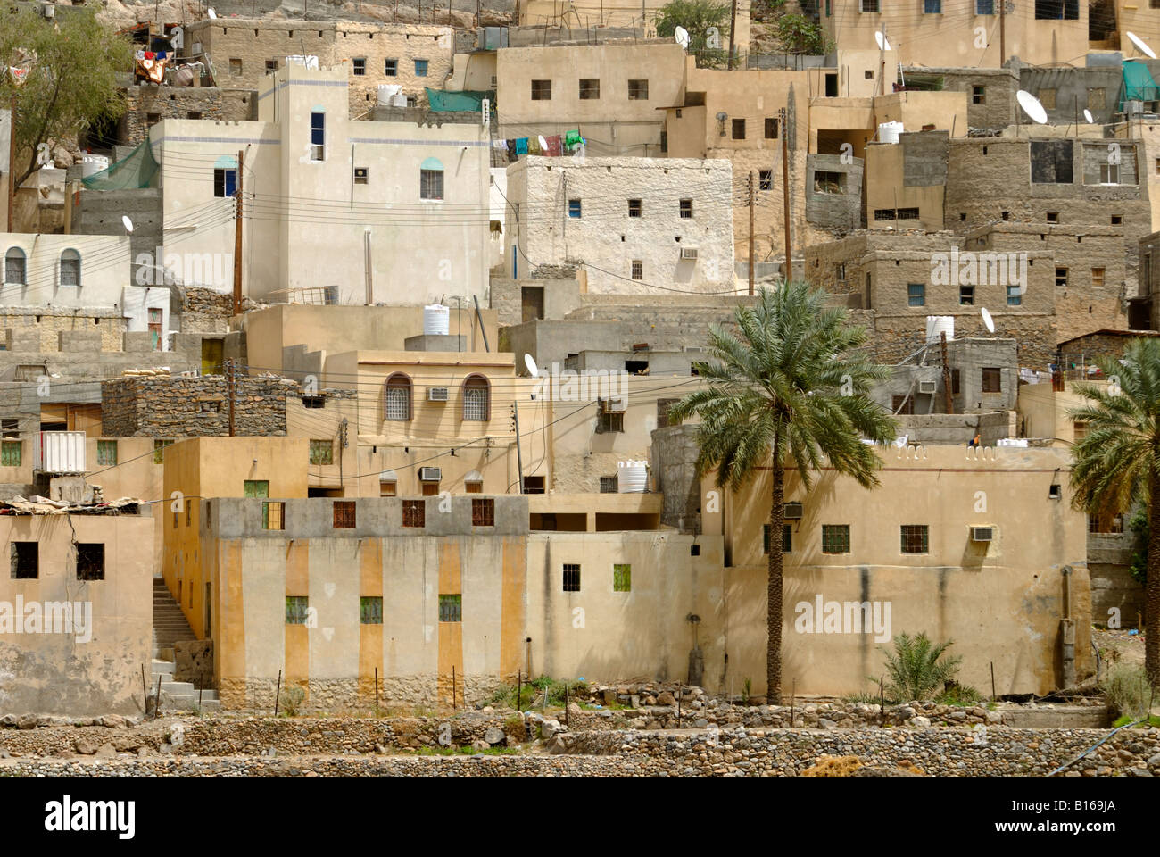 The village of Balad Sayt in the Hajar mountains of the Sultanate of ...