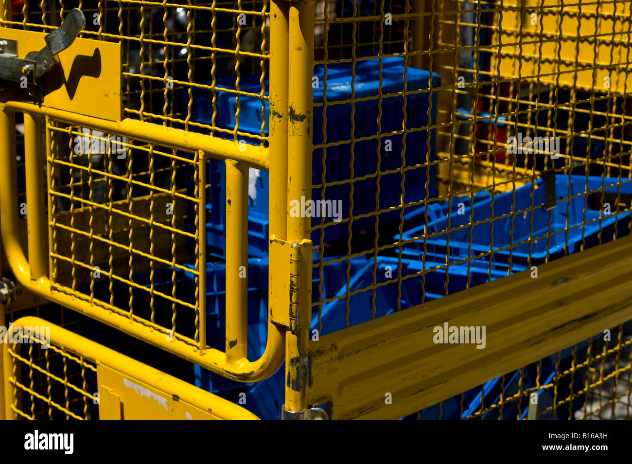 Mail sorting and transport carts Stock Photo - Alamy