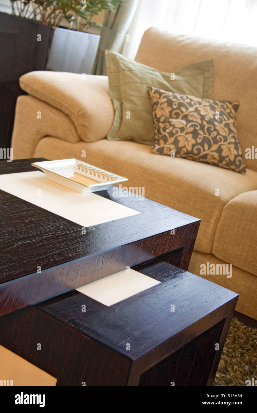 Detail of coffee table in sitting room Stock Photo - Alamy