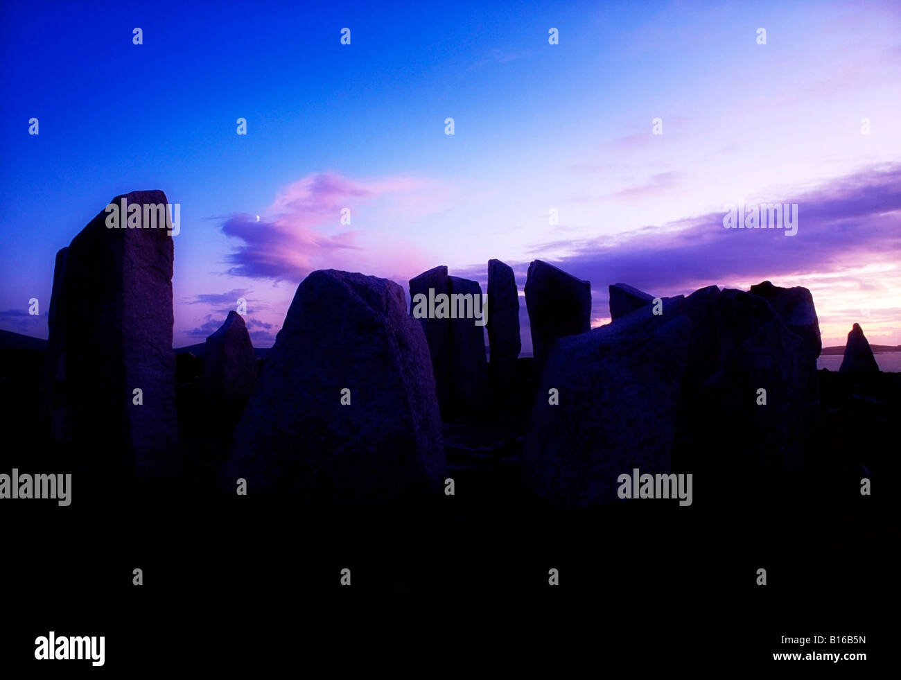 Stone circle near Blacksod Point, Co Mayo, Ireland Stock Photo - Alamy