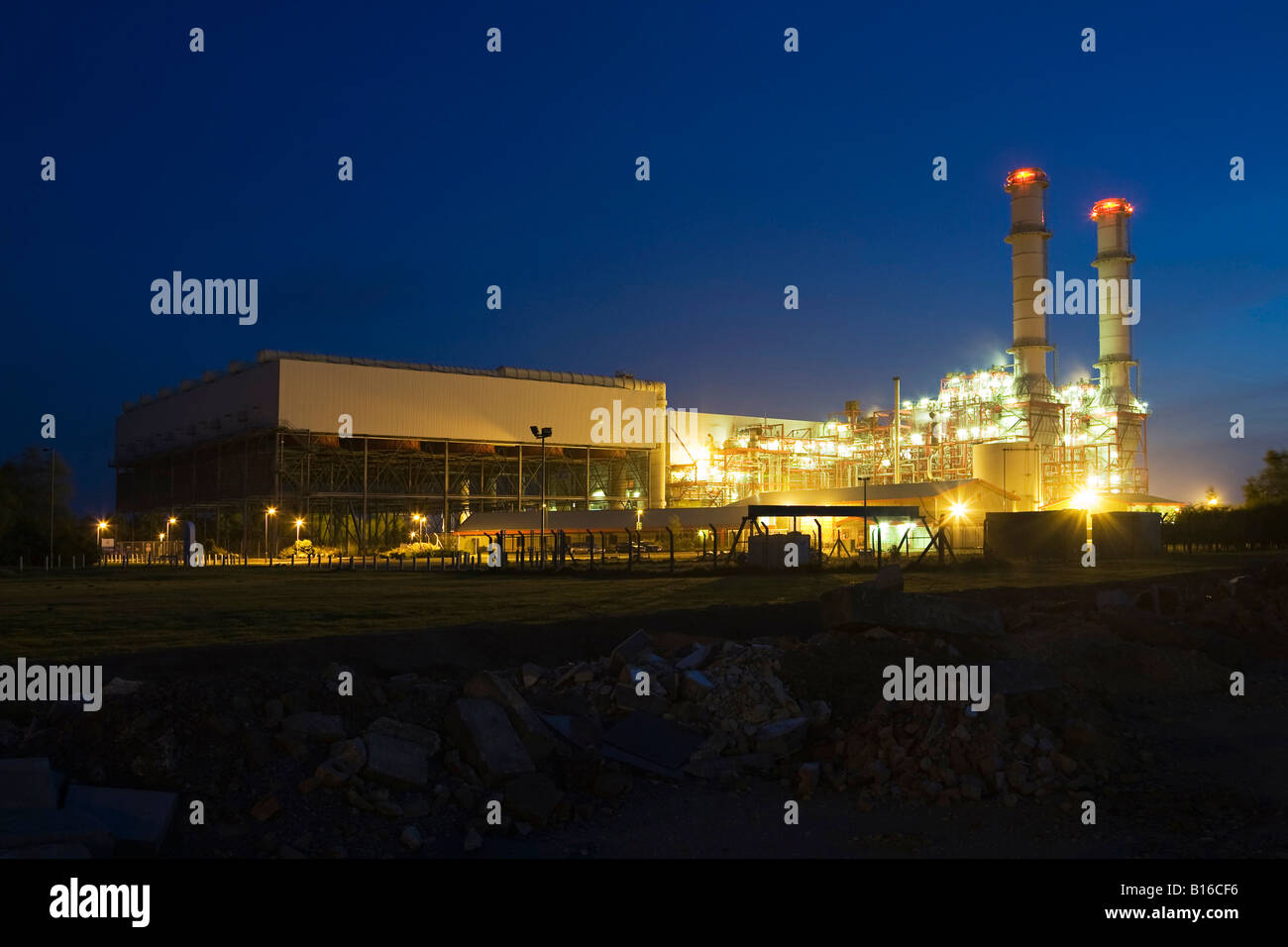 Sutton Bridge power station using combined cycle gas turbine which is ...