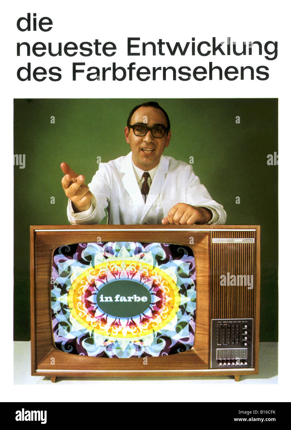 Colour tv 1960s hi-res stock photography and images - Alamy