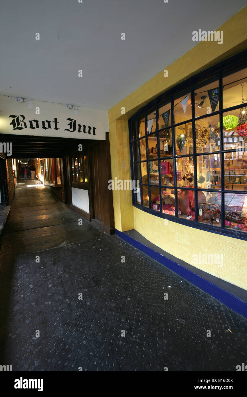 City of Chester, England. The Tudor dated Chester Rows shops and Ye Old ...