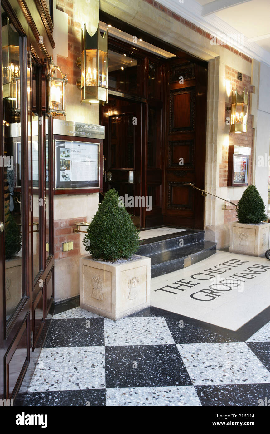 City of Chester, England. The main entrance to the AA five-star Chester ...