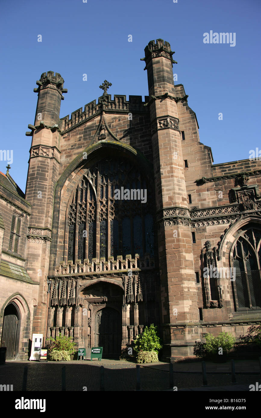 City of Chester, England. Chester Cathedral of Christ and the Blessed ...