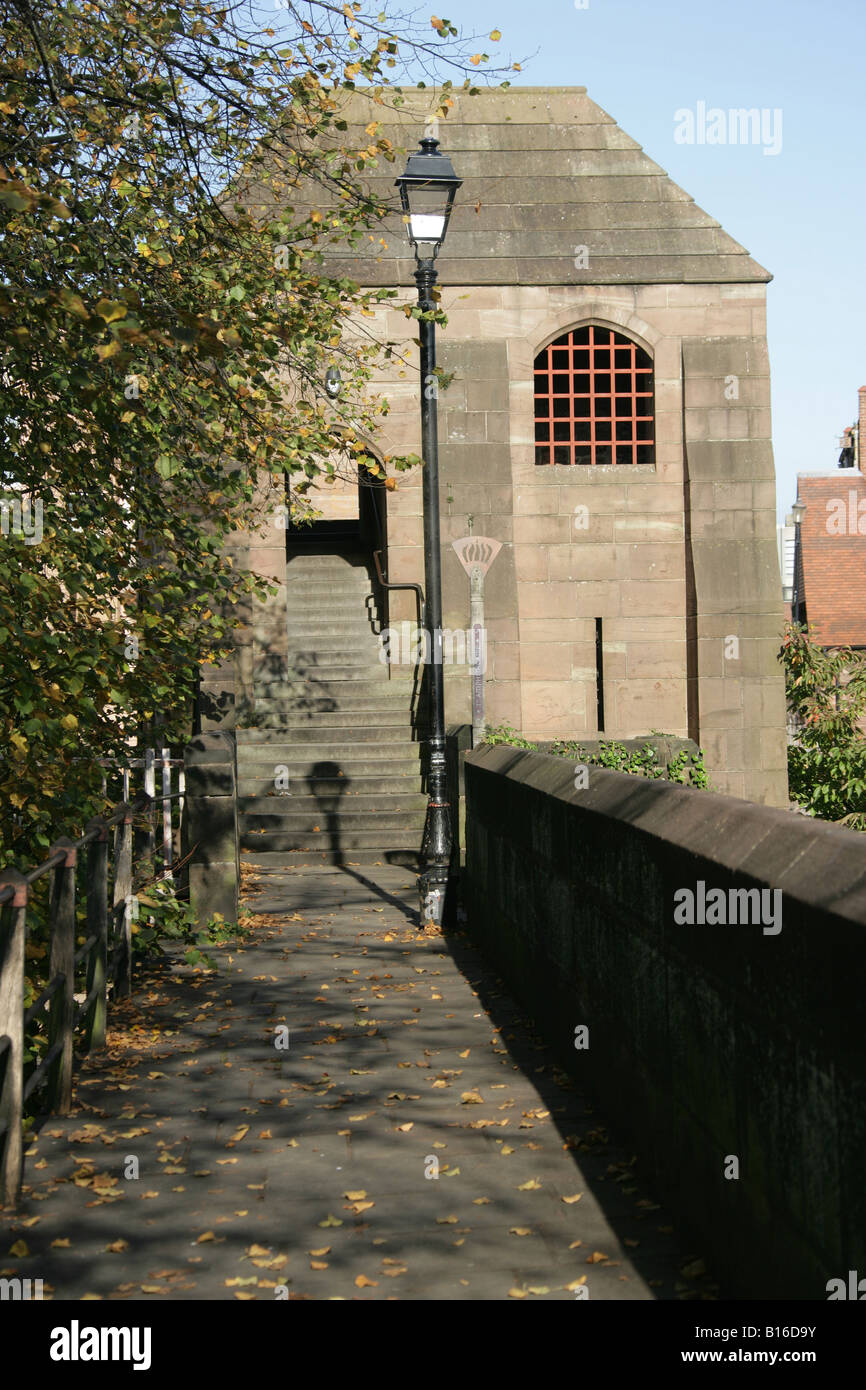 City of Chester, England. Chester City Walls with the Newgate in the ...