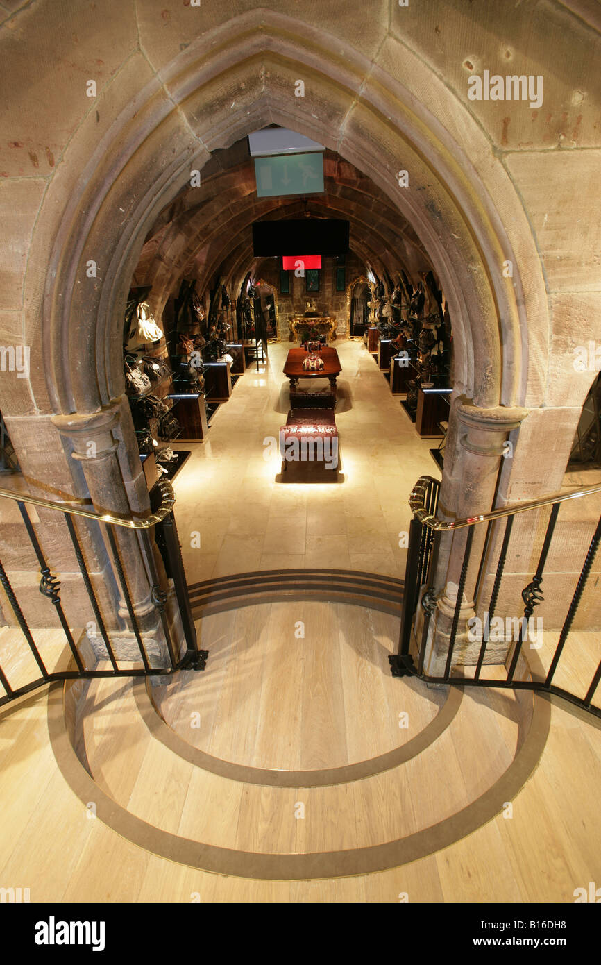 City of Chester, England. 13th centaury crypt at 12 Bridge Street ...