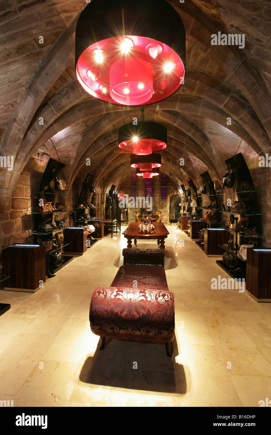 City of Chester, England. 13th centaury crypt at 12 Bridge Street ...