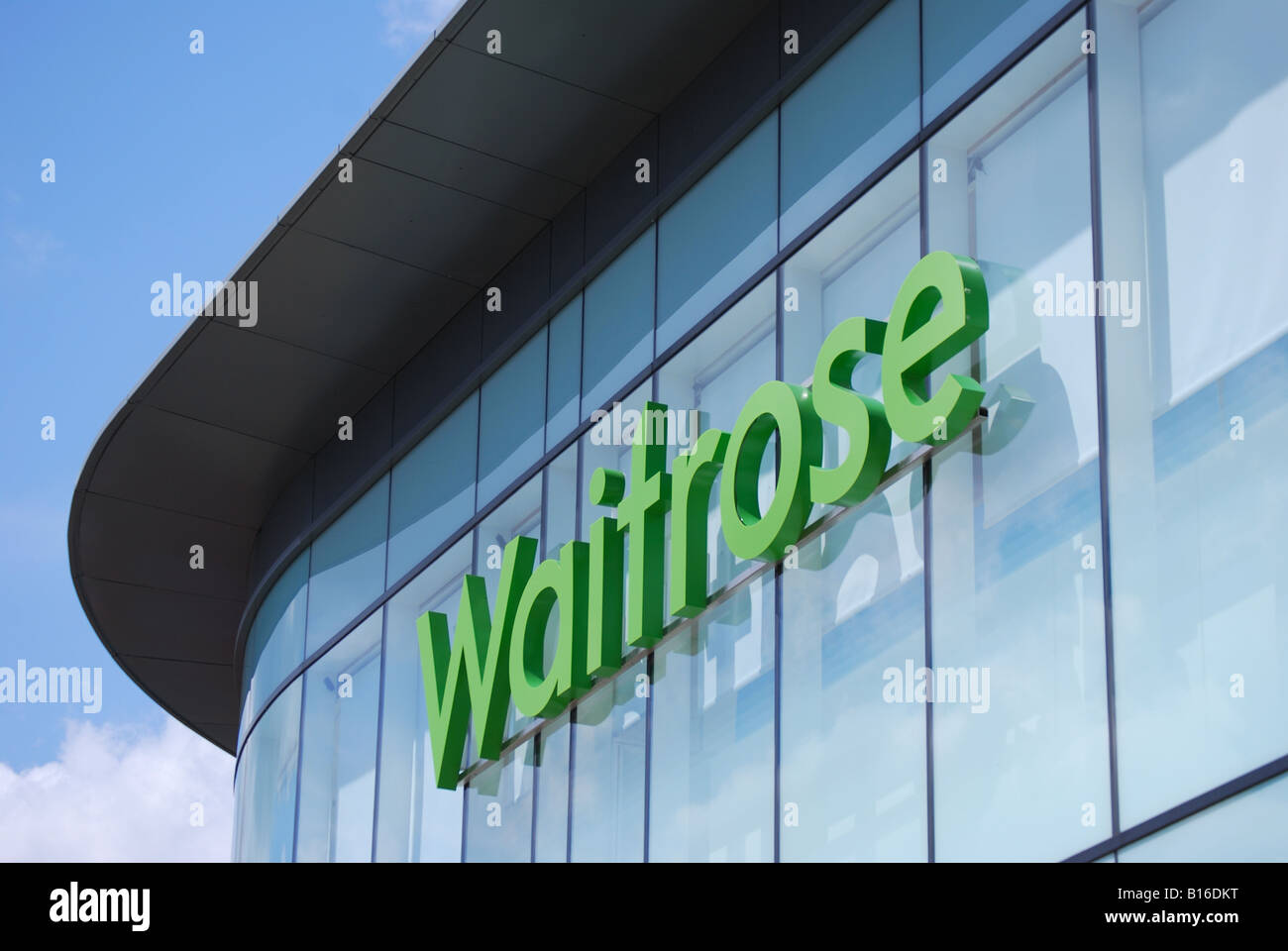 Waitrose Supermarket sign, King Edward Court Shopping Centre, Windsor ...