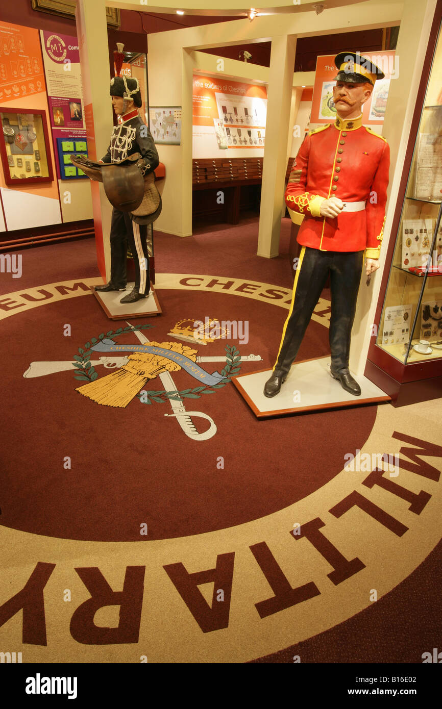 City of Chester, England. Model of a Yeoman Staff Sergeant and a 3rd ...