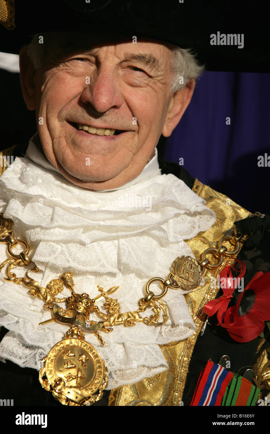 City of Chester, England. The Lord Mayor of Chester leading a city ...