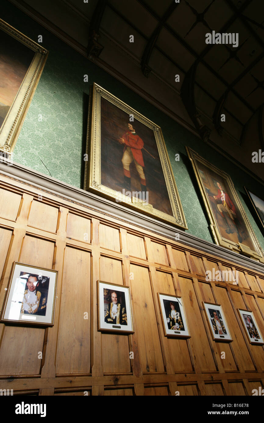 City of Chester, England. Chester Town Hall Assembly Room with Duke of ...