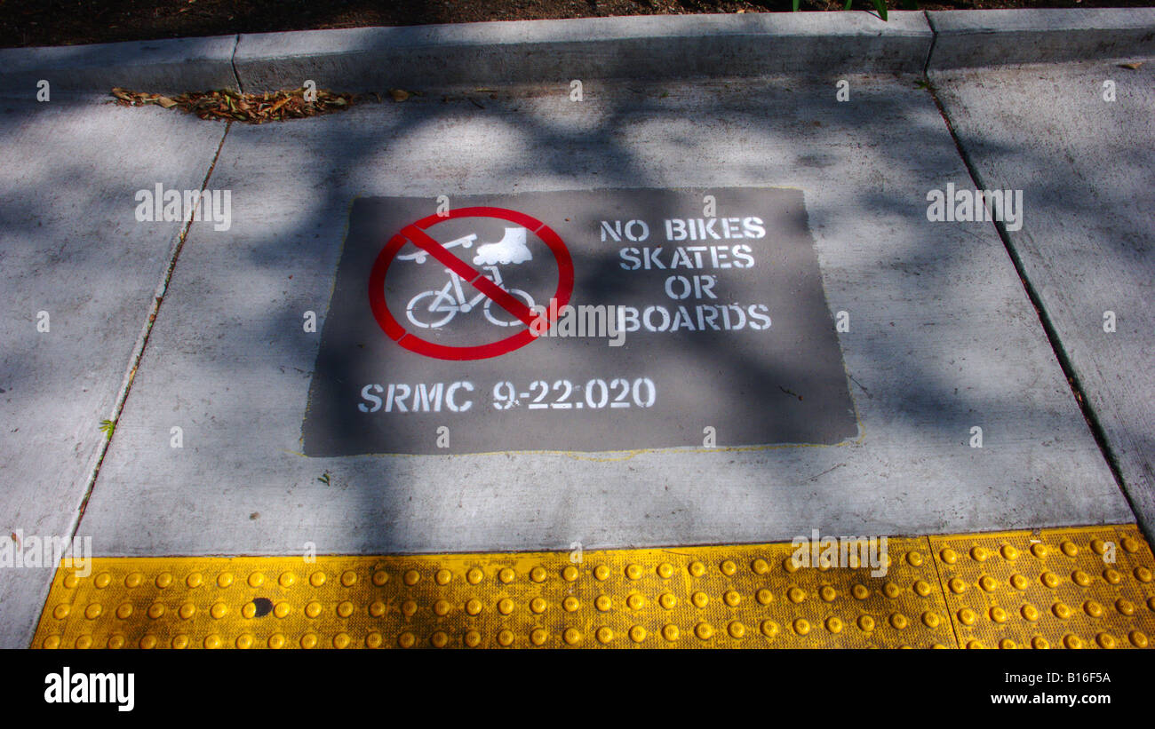 "Prohibited" street sign, Santa Rosa California USA Stock Photo - Alamy