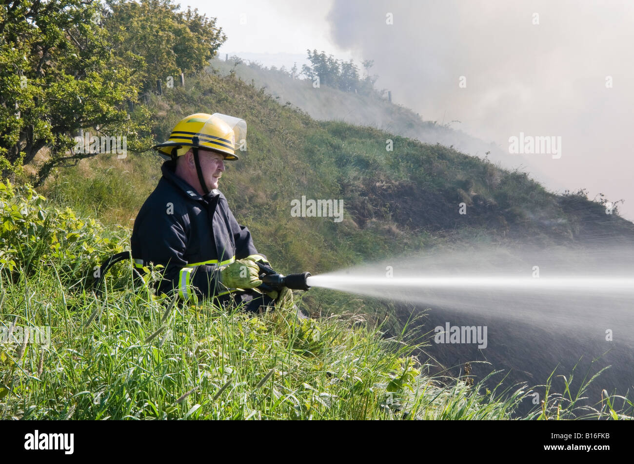 Carrickfergus, Northern Ireland. 02 Jun 2008 - Firefighters tackle a ...