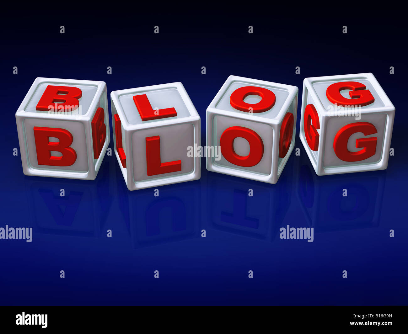 Block letters 3d concept illustration Stock Photo - Alamy