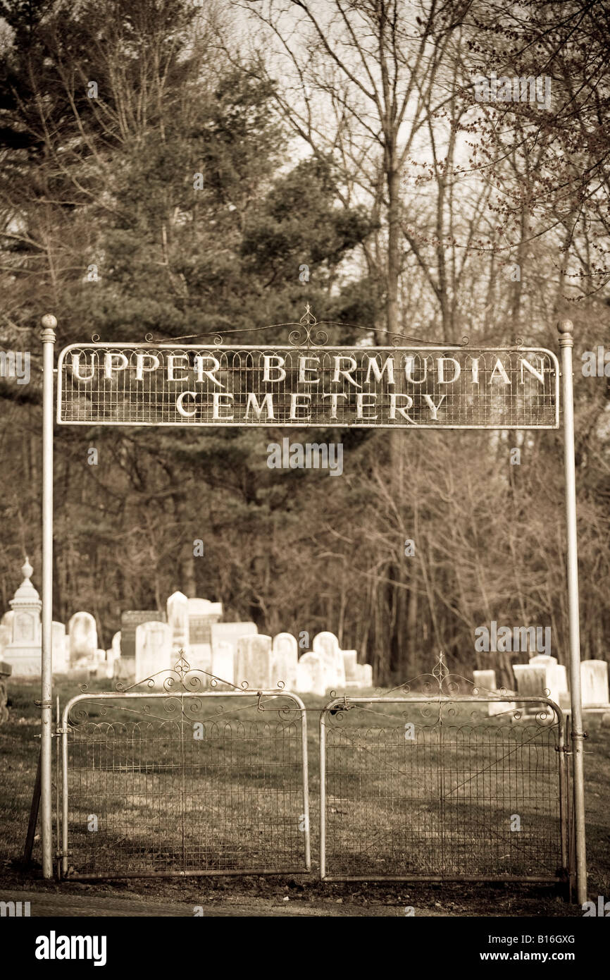 Entrance to a cemetery Stock Photo - Alamy