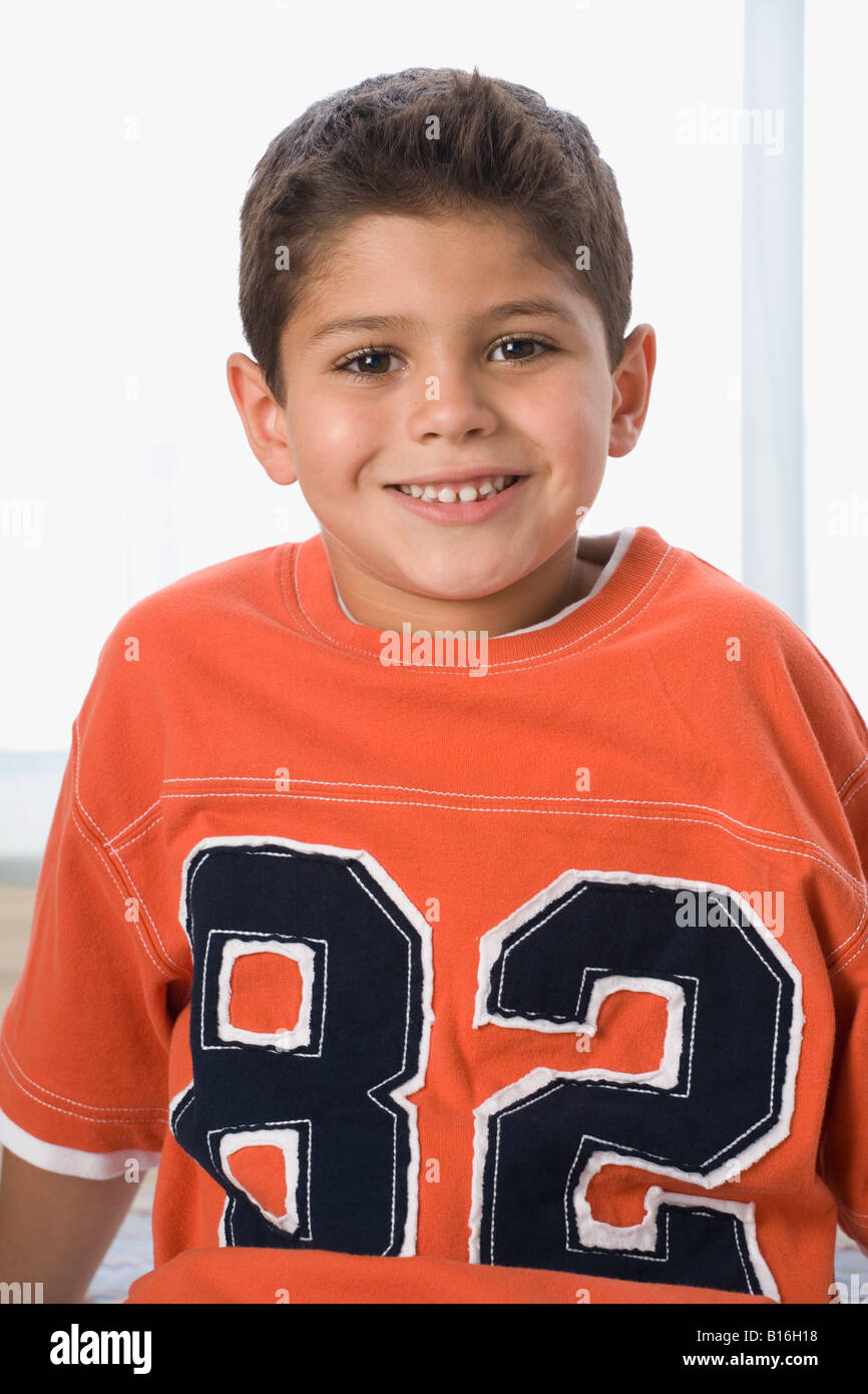 Portrait of Hispanic boy Stock Photo - Alamy