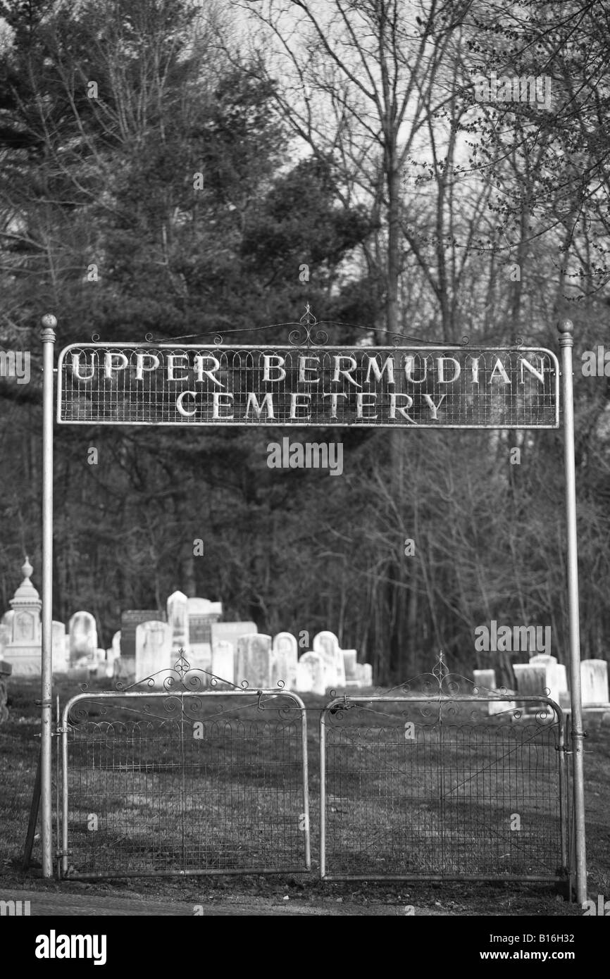 Entrance to a cemetery Stock Photo - Alamy