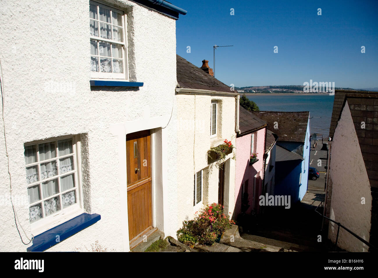 Fishermans Cottages Mumbles Stock Photo - Alamy
